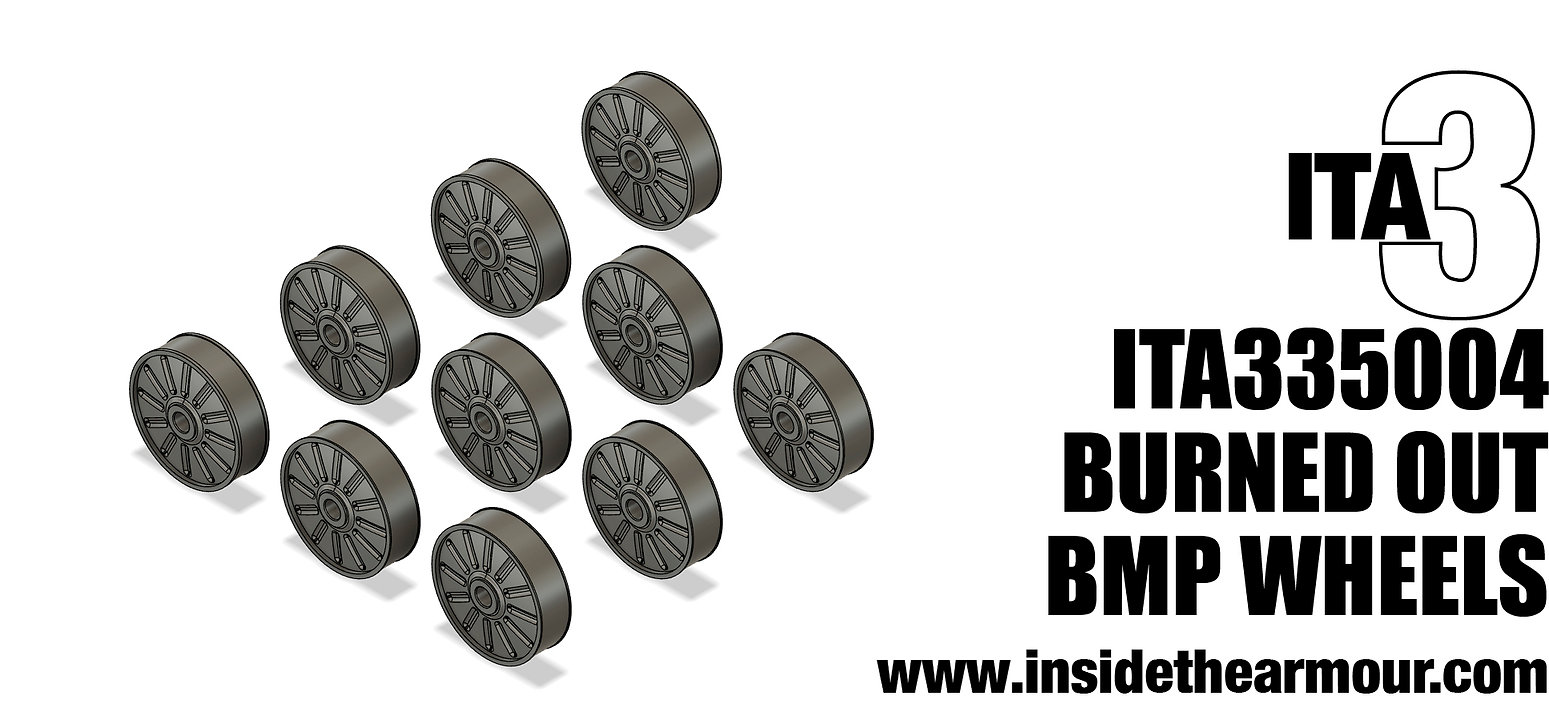 1/35 burned out BMP wheels – Matters of Scale :: Scale Model Detail ...