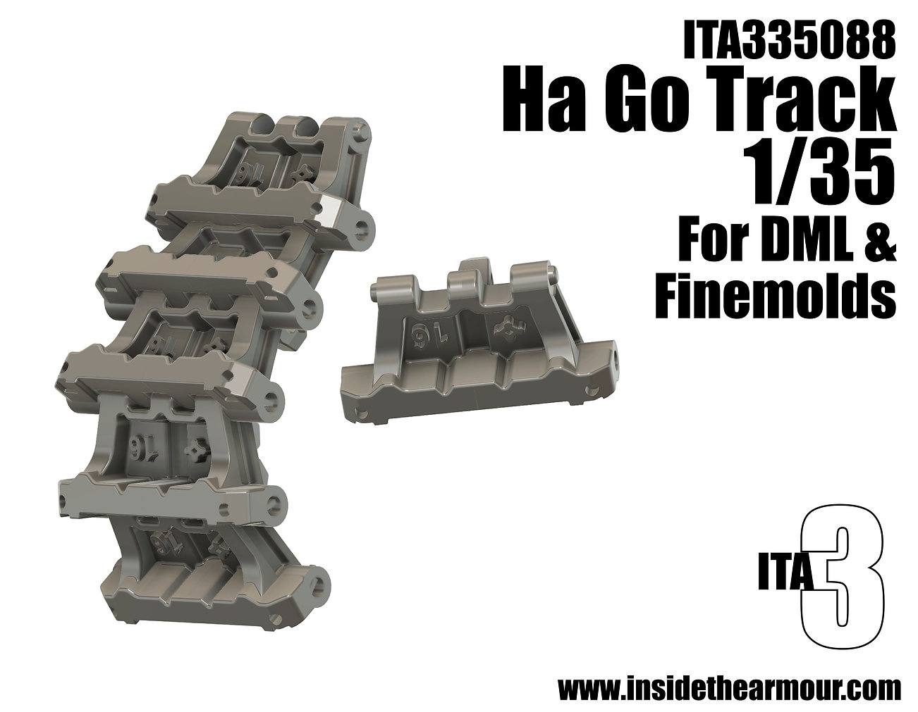 ITA335088 Ha Go Track 1/35 for Finemolds and DML – Matters of Scale ...