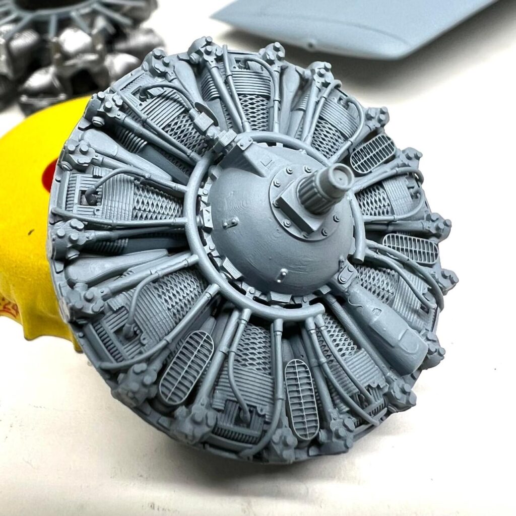 Wright R-1820-56 Cyclone :: 3D Printed 1/48 for Eduard FM-2 Wildcat ...