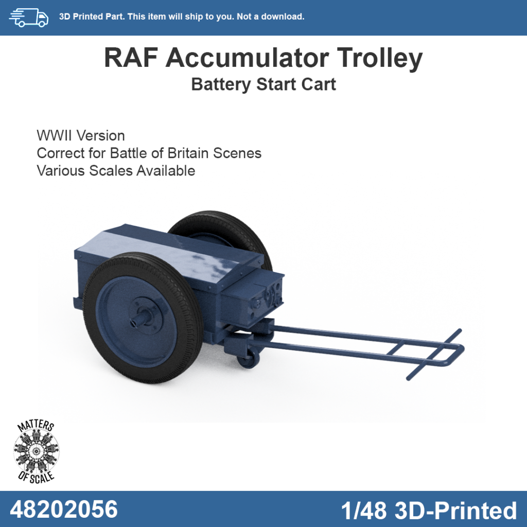 Early RAF Accumulator Trolley (Battery Start Cart) – Matters of Scale ...