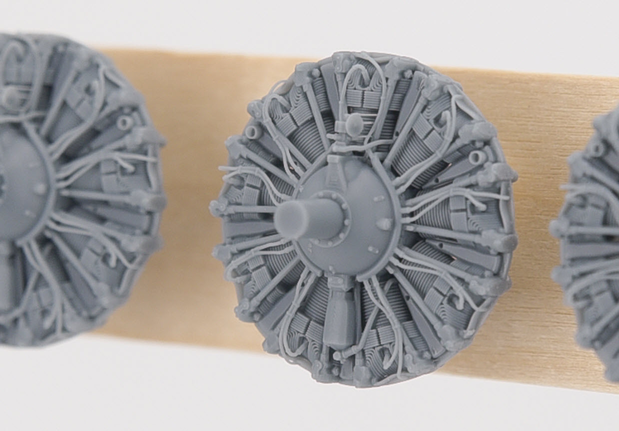 Wright R-1820-97 Cyclone for B-17 F/G:: 3D Printed 1/48 Set of 4 ...
