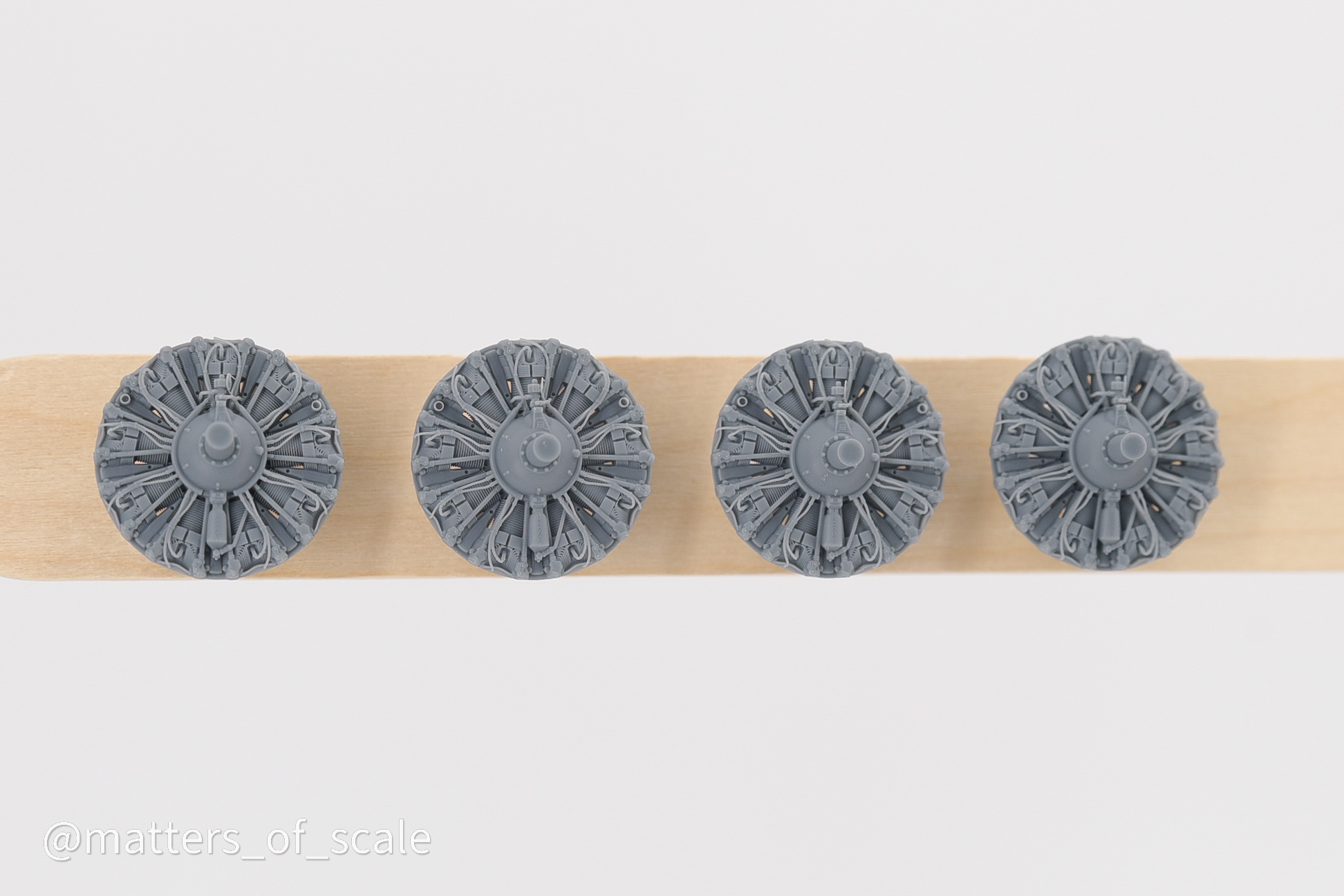 Wright R-1820-97 Cyclone for B-17 F/G:: 3D Printed 1/48 Set of 4 ...