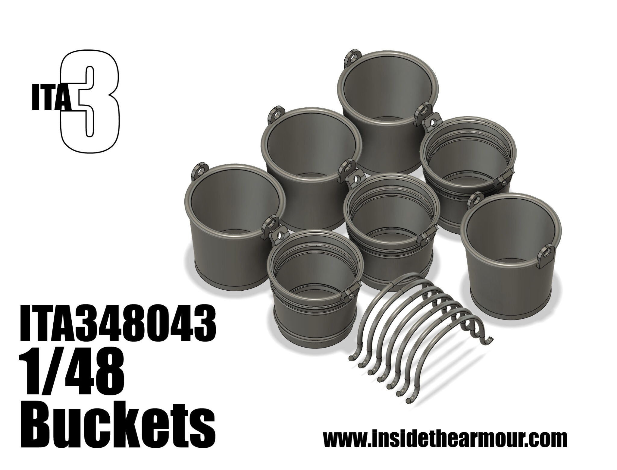 ITA348043 1/48 Buckets – Matters of Scale :: Scale Model Detail Parts ...
